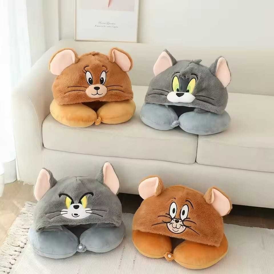 Jual Bantal Leher Karakter Tom & Jerry Hoodie – Sandaran Perjalanan ...