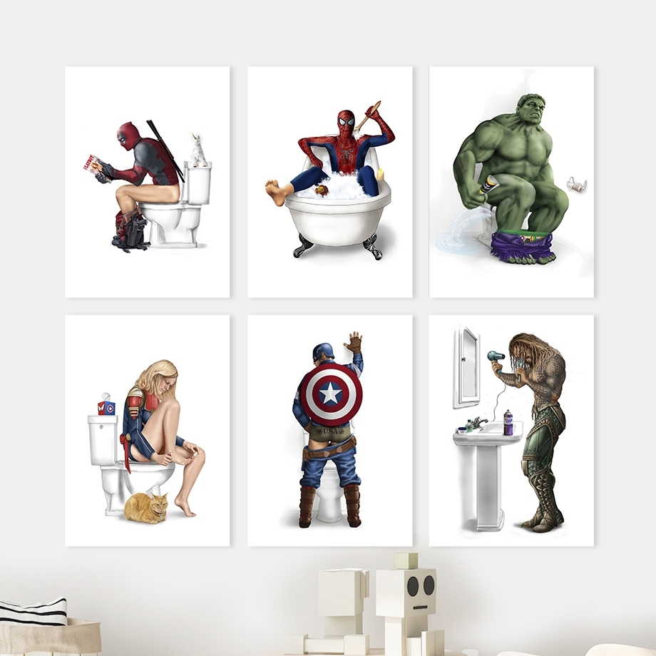 Jual Hiasan Dinding Desain Superhero Deadpool Marvel Dekorasi Kamar ...