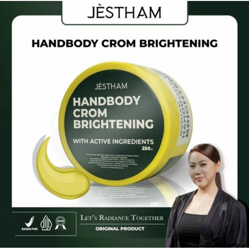 Jual Jestham Handbody Crom Brightening Hb Kuning 250 Gram | Shopee ...