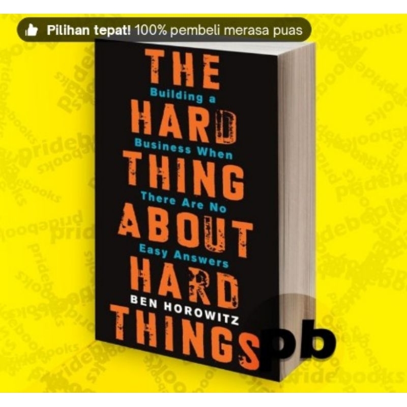Jual Buku The Hard Thing About Hard Things | Shopee Indonesia