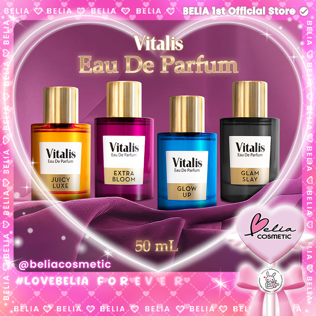 Jual BELIA VITALIS Eau De Parfum 50ml | Glow Up | Juicy Luxe | Glam ...