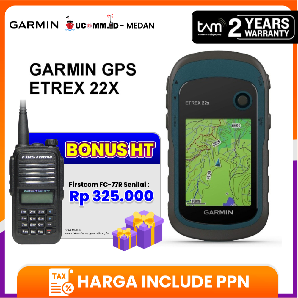Jual Garmin Etrex 22X GPS Genggam Handheld Rugged GPS Pemetaan Ukur ...