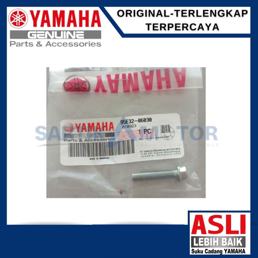 Jual BOLT FLG. DEEP RECESS (B3F1) ORIGINAL YAMAHA (95E32-06030 ...