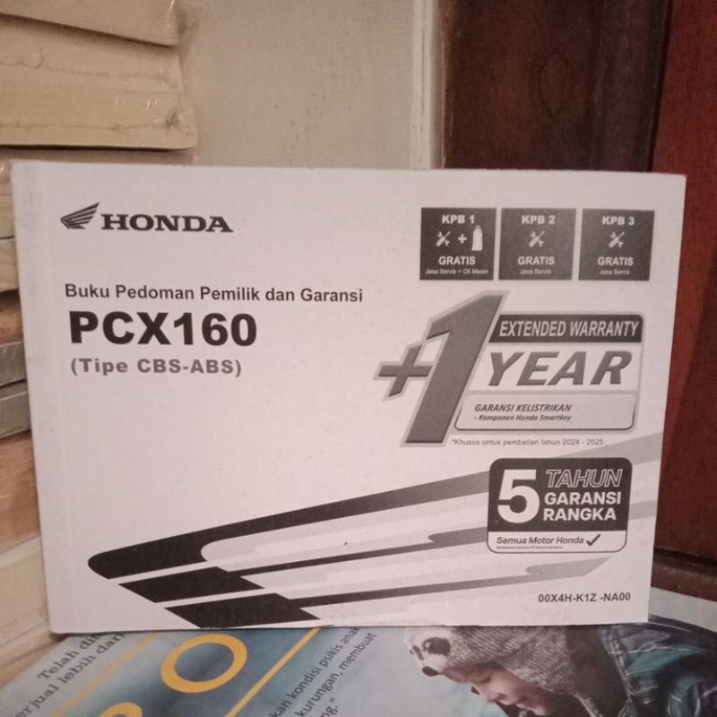 Jual HONDA BUKU PEDOMAN PEMILIK DAN GARANSI PCX 160 (TIPE CBS - ABS ...