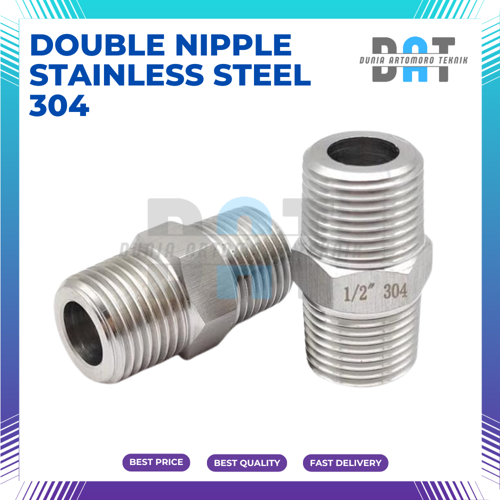 Jual 2" Double Nepel SS304 / Hex Nipple Stainless Steel 2 Inch | Shopee Indonesia