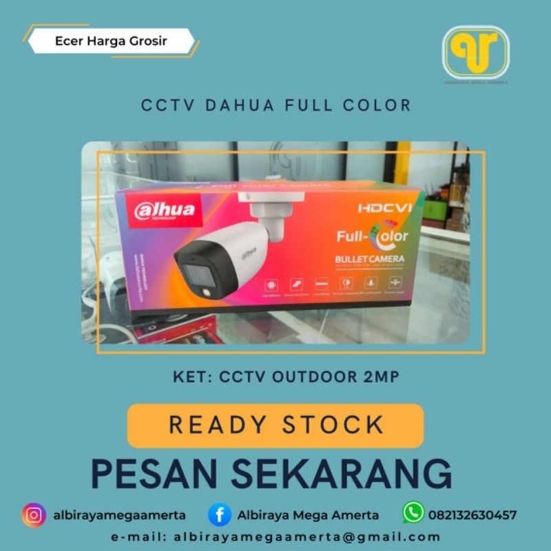 Jual CCTV OUTDOOR DAHUA FULL COLOR 2MP | Shopee Indonesia