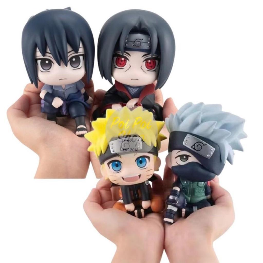 Jual Figure Naruto LookUp Sasuke Itachi Kakashi Rukkapu Chibi Action ...