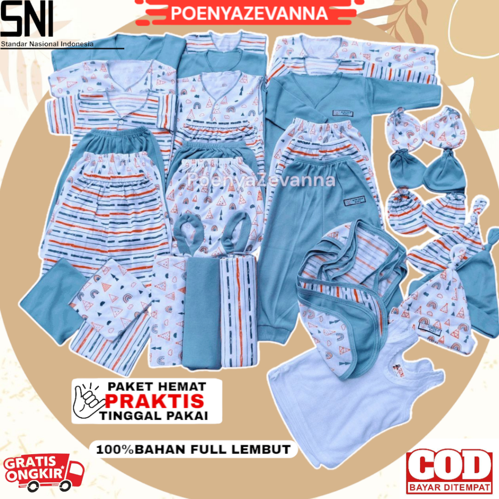 Jual 39 Pcs Paket Lengkap Komplit Baju Bayi Baru Lahir Paket Hemat ...