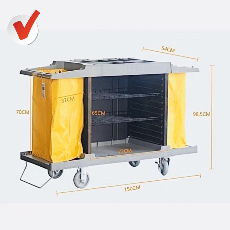 Jual Housekeeping Trolley Guest Room Trolley without Doors | Shopee ...