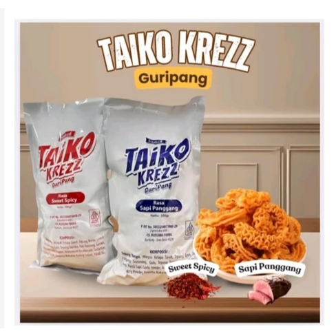 Jual TAIKO KREZZ GURIPANG MAKANAN VIRAL SNACK VIRAL TIK TOK 500gr ...