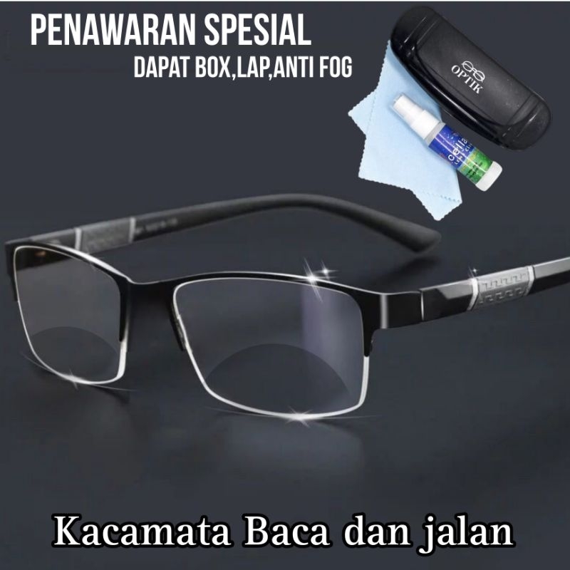 Jual kacamata plus baca dan jalan anti radiasi kaca mata baca 2 fungsi ...