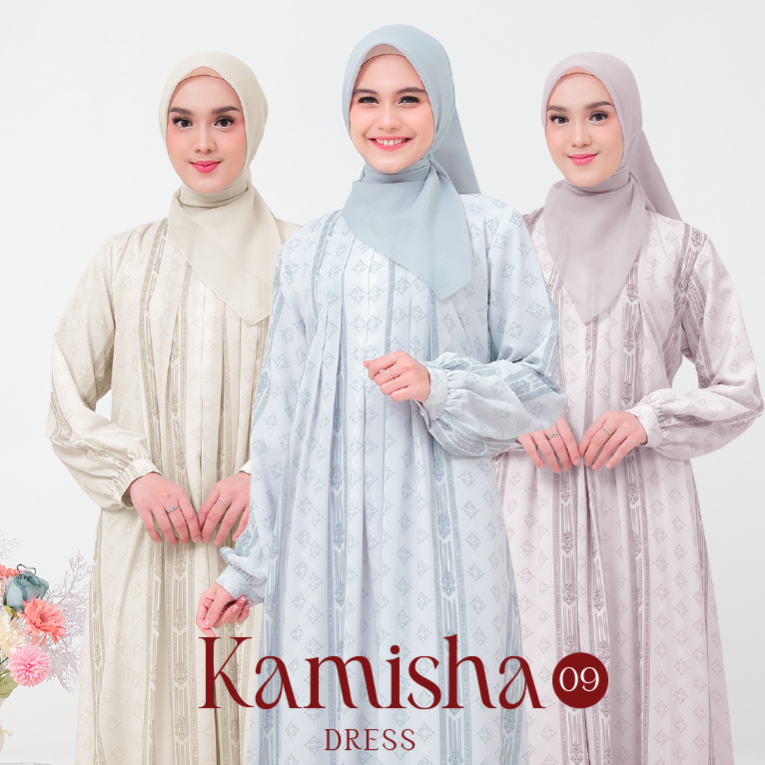Jual KEKE BUSANA - Pakaian Muslim Wanita Dress Gamis Kamisha 09 Zipper ...