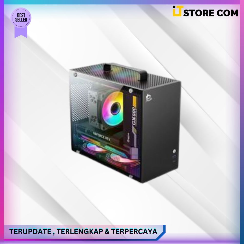 Jual CASING TOWER MINI TRANSPARAN M-ATX GAMING BLACK,GREEN,PINK AND ...