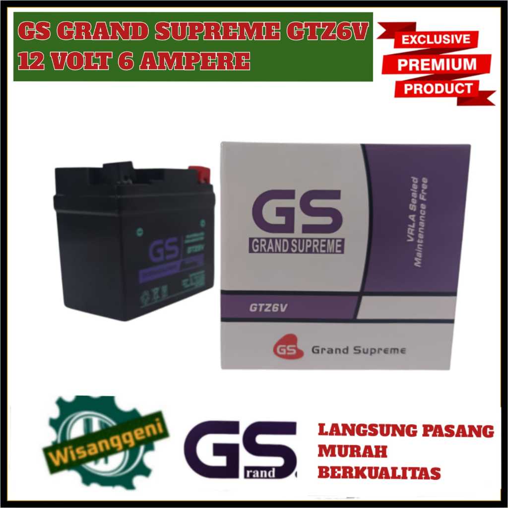 Jual Aki motor Honda Vario 125/150/PCX 125/150/CBR 150/Satria FU GS Supreme GTZ6V Aki Kering ...