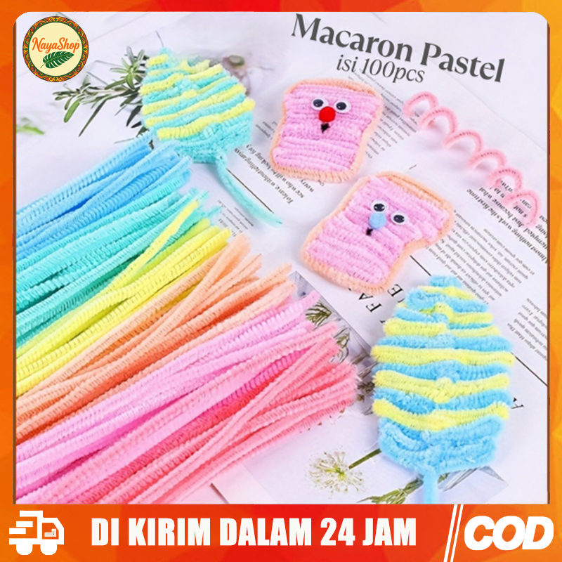 Jual Kawat Bulu Mercy Pipe Cleaner Premium Gembul 30cm / 100 Pcs Bahan ...