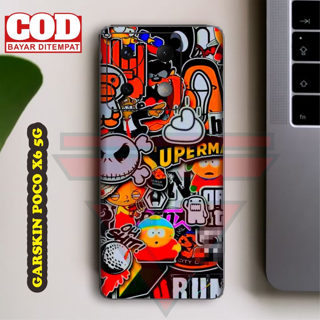 Jual SKIN GARSKIN FULL BODY POCO X6 5G DOODLEE - ISI 2 BUAH FREE CUSTOM ...