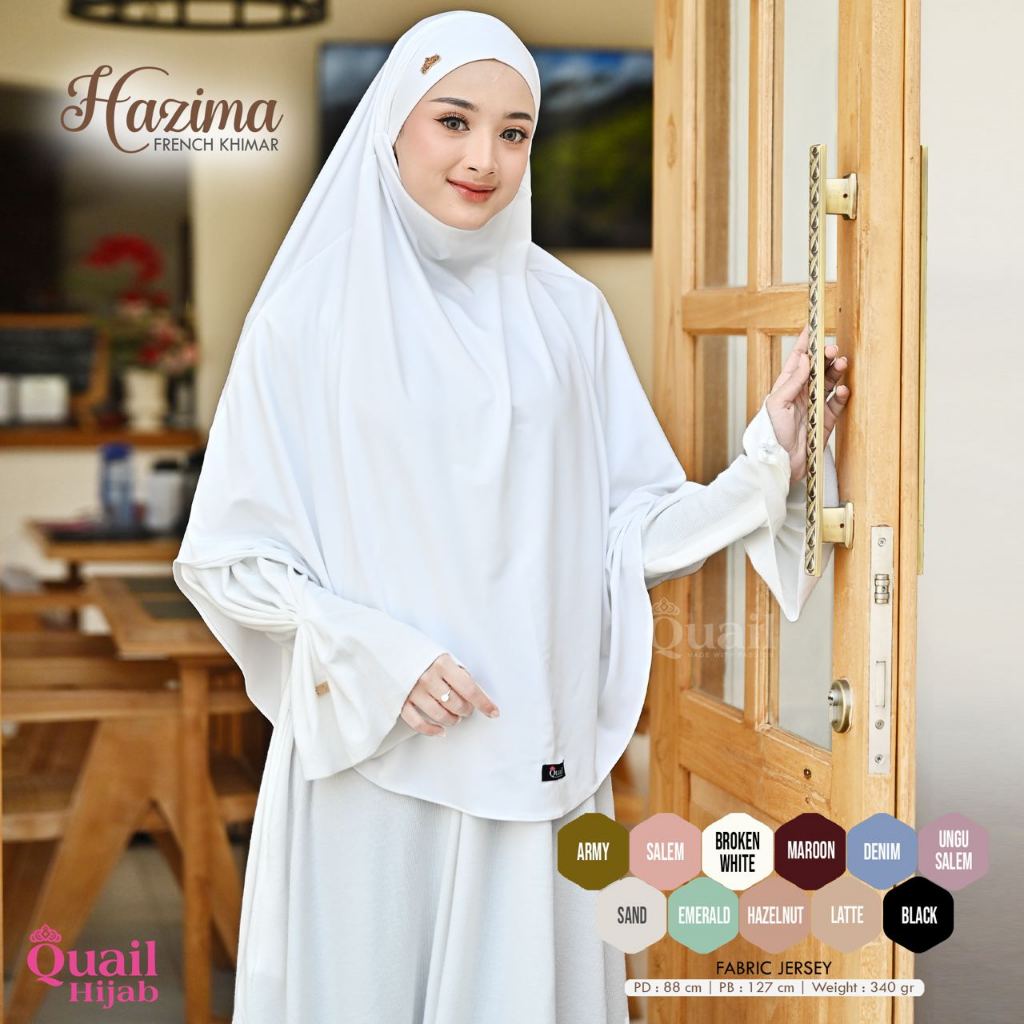 Jual Hazima Hijab Haji Umroh Khimar Bergo Jumbo Jersey | Shopee Indonesia