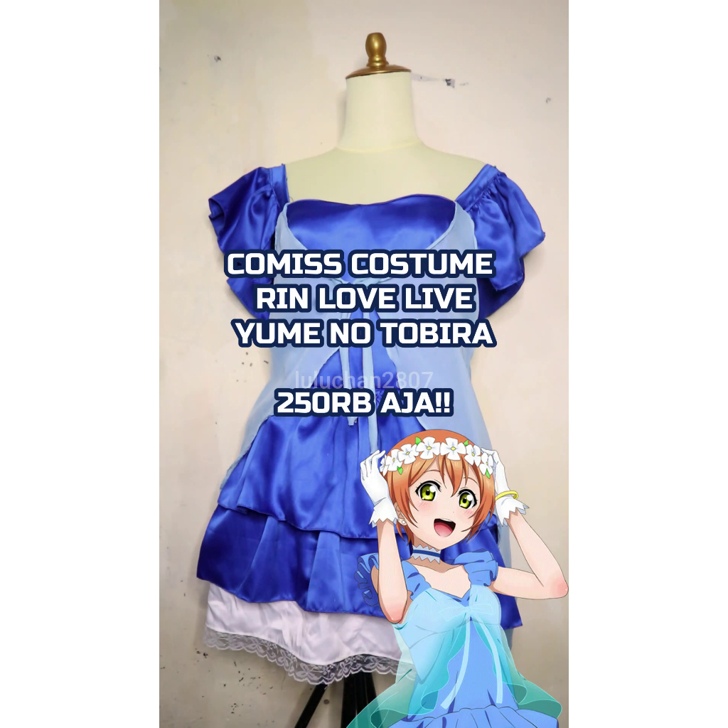 Jual Kostum Rin Hoshizora Yume no Tobira Costume Love Live Cosplay ...