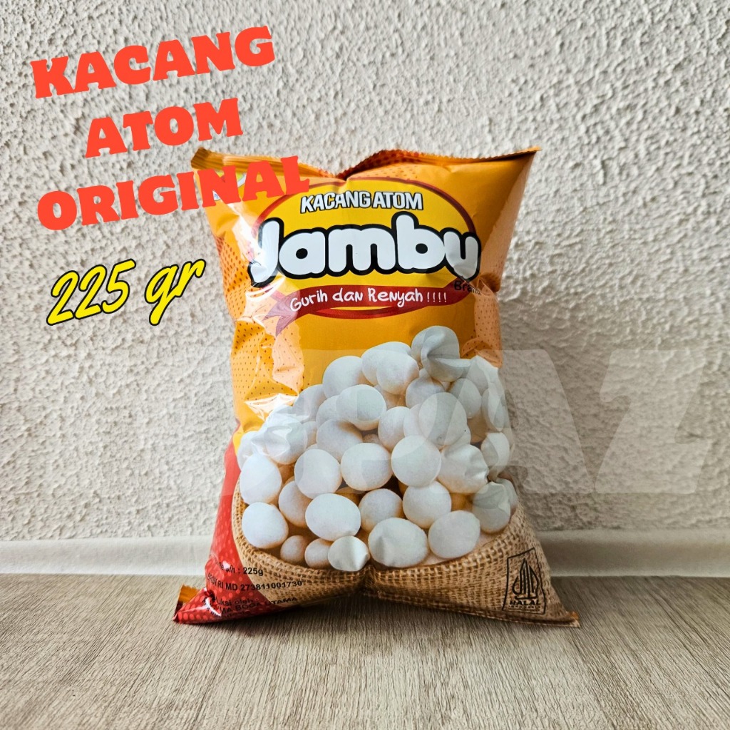 Jual Kacang Atom Jambu 225gr Original Sukro Shanghai Renyah Gurih ...
