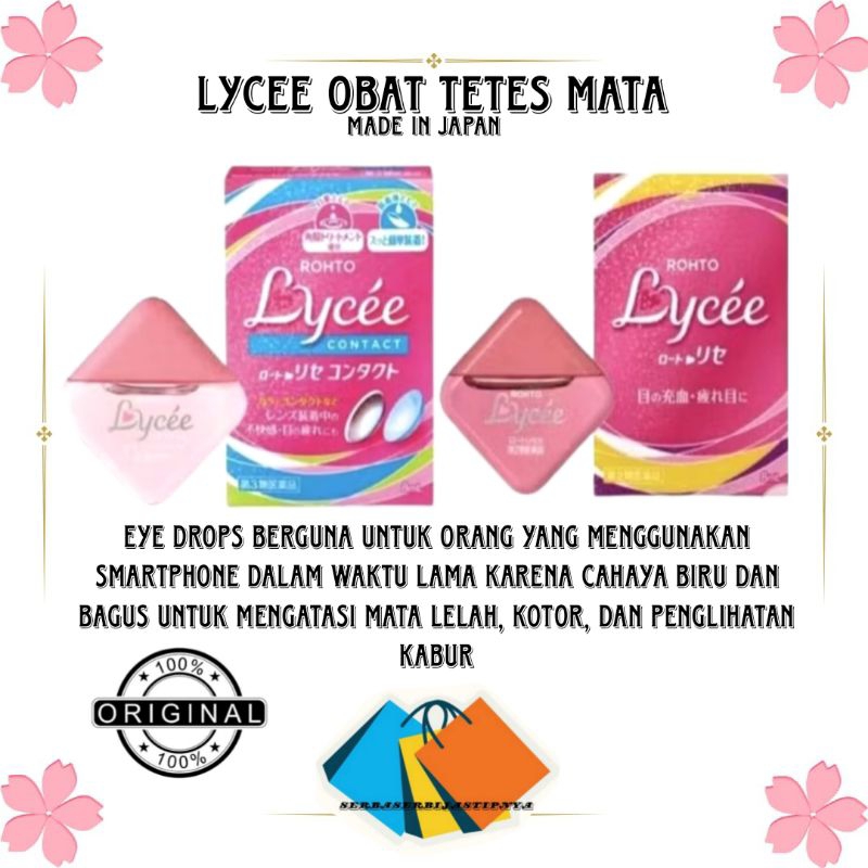 Jual READY STOCK!!! LYCEE EYE DROP 8ML ORIGINAL DARI JEPANG/lycee ...