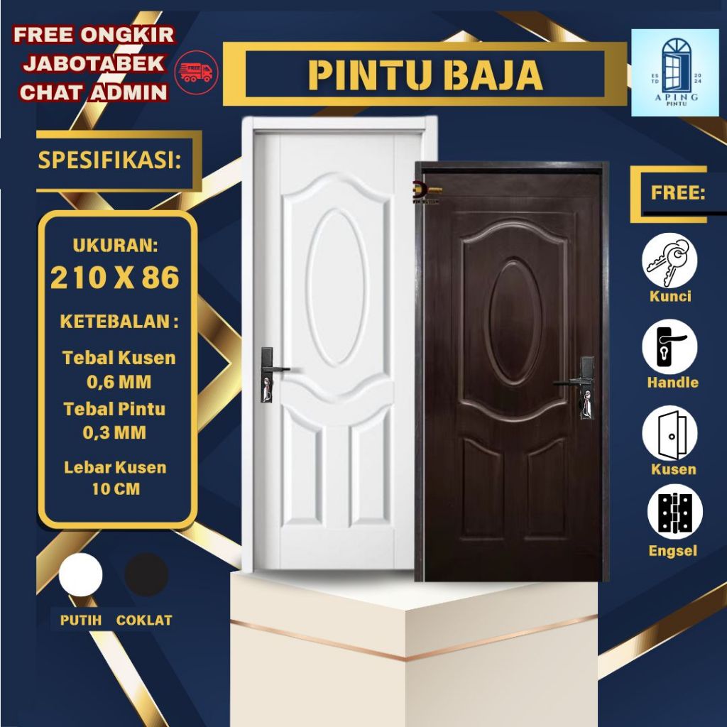 Jual Pintu Baja Murah, Pintu Utama, Pintu Luar, Pintu Tahan Lembab ...