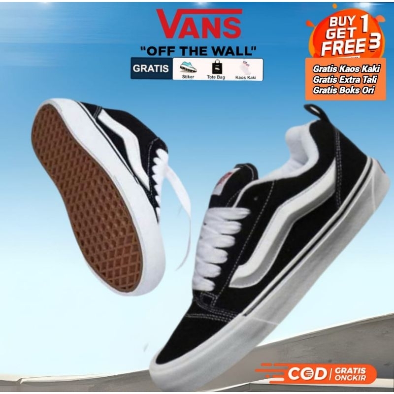 Jual Sepatu KNU UNISEX BLACK WHITE SNEAKER PRIA Sepatu KNU Chekerboard ...