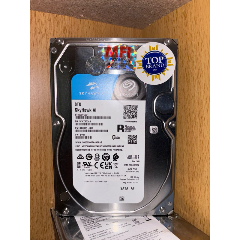 Jual Hardisk Seagate Skyhawk 8TB MFI for CCTV | Shopee Indonesia