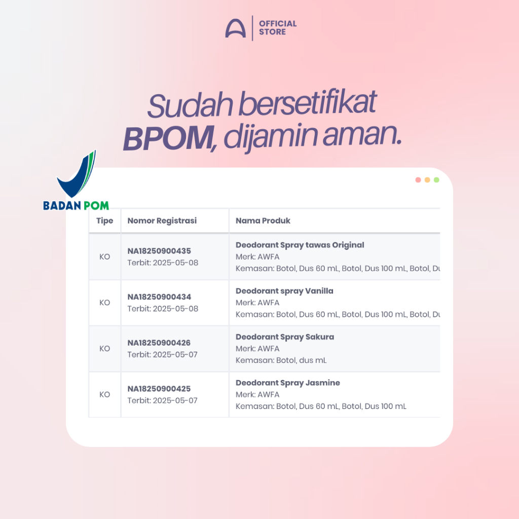 Jual ByuSa Awfa Natural Deodorant Spray Ocean Fresh 60ml | Shopee Indonesia