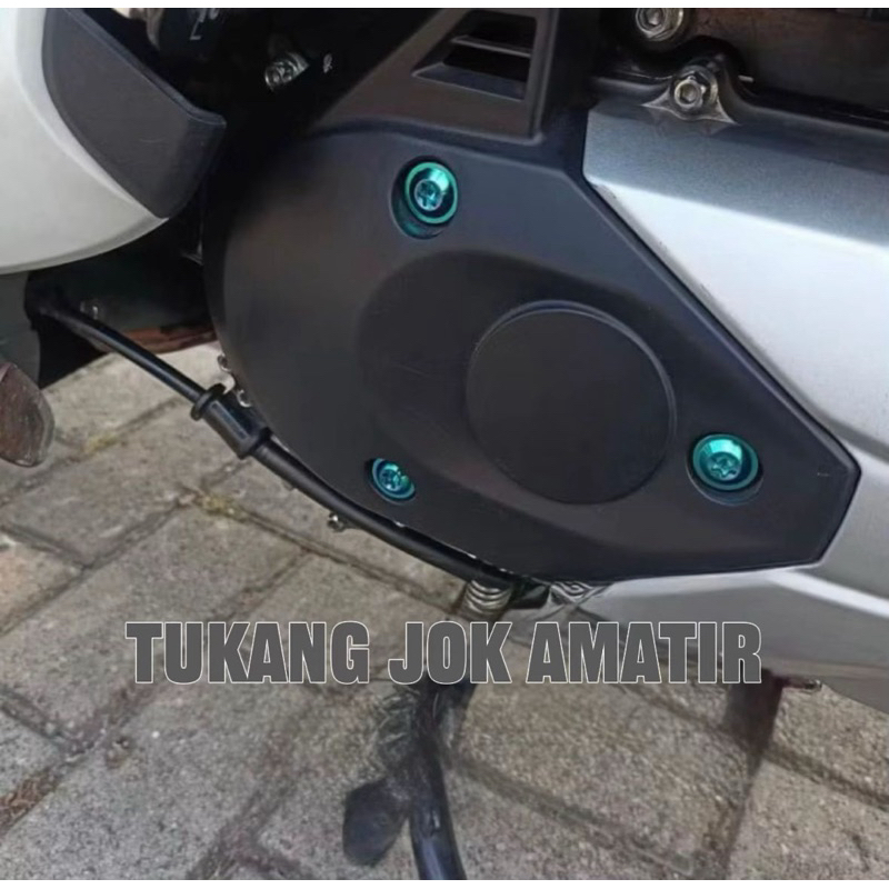 Jual (SET 3 PCS) Baud Titanium Cover Bak Cvt Airduck Beat Vario 125/150 ...