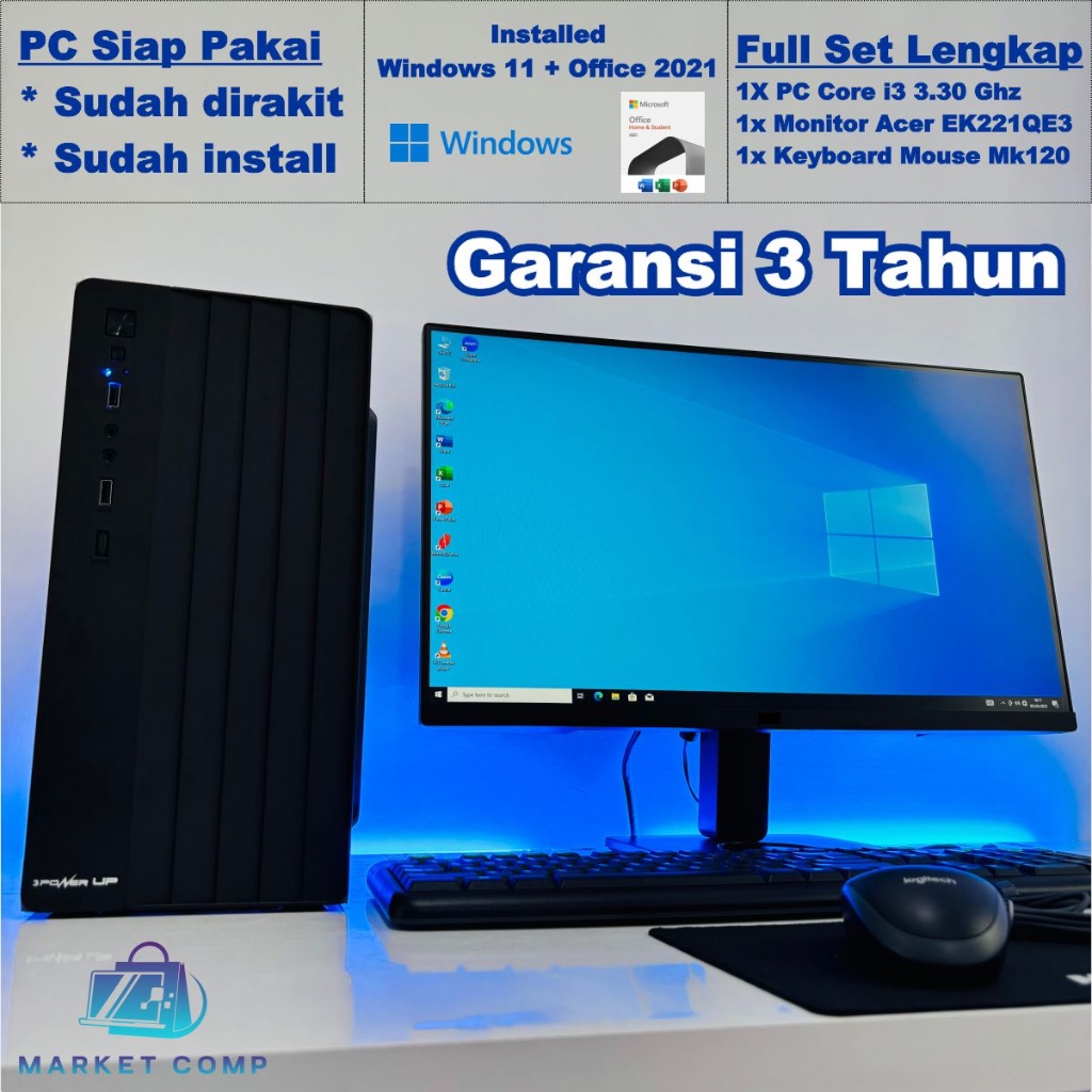 Jual Full Set PC Core i3 Office • CPU Komputer Rakitan | Shopee Indonesia