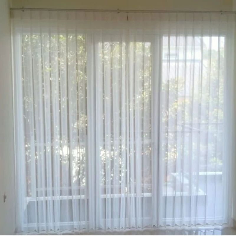 Jual Vitrase polos voil model kawat s | Shopee Indonesia