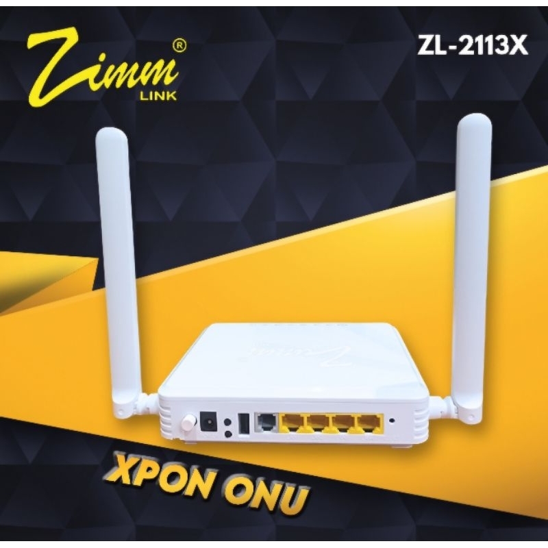 Jual ONU XPON ZL-2113X ZIMMLINK NEW BISA EPON DAN GPON | Shopee Indonesia