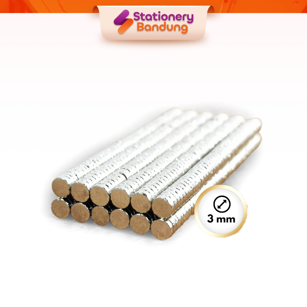 Jual Magnet Besi Berani Neodymium Tebal 1 mm Diameter 3mm Strong Kuat ...