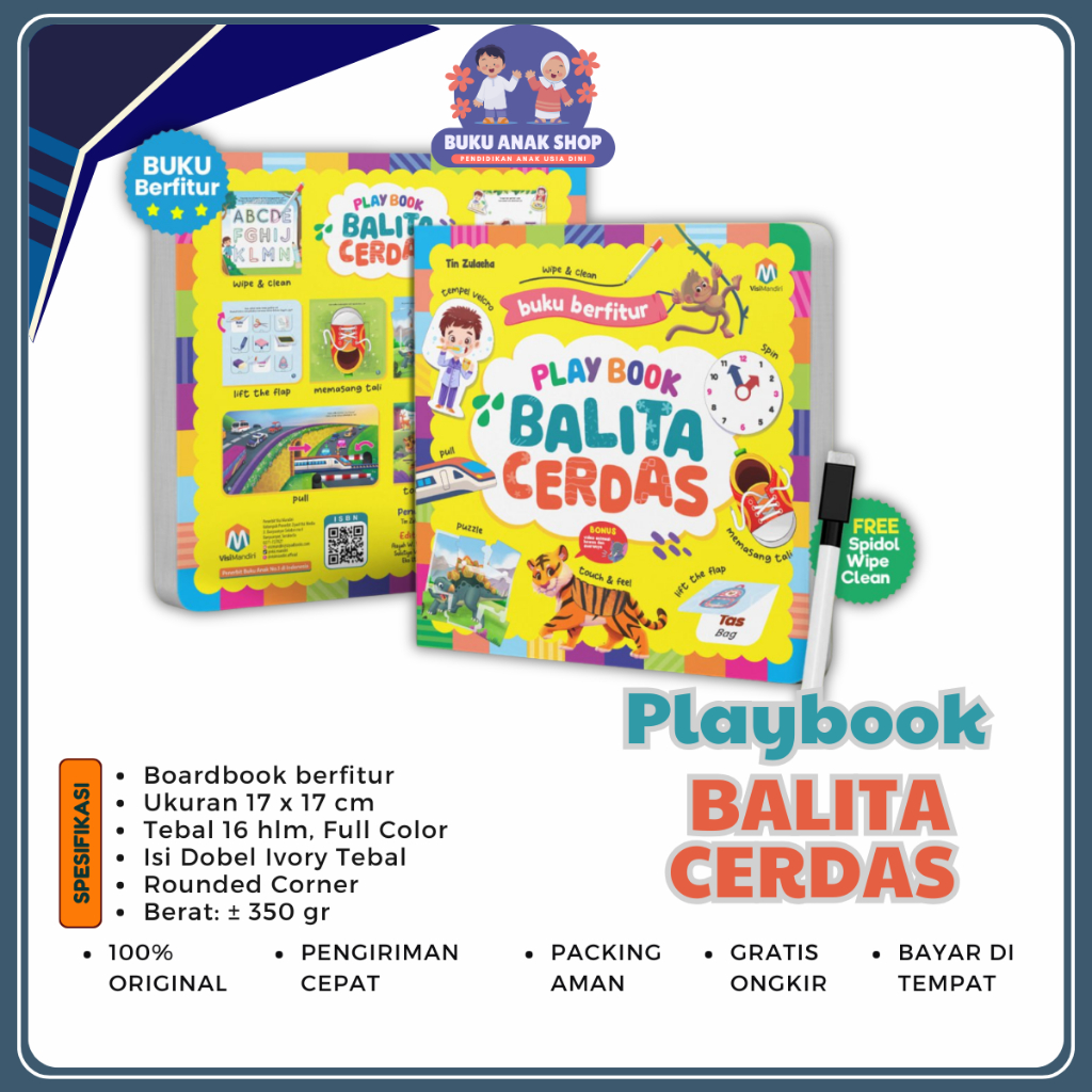 Jual Buku Playbook Balita Cerdas Berfitur Stimulasi Activity Book ...