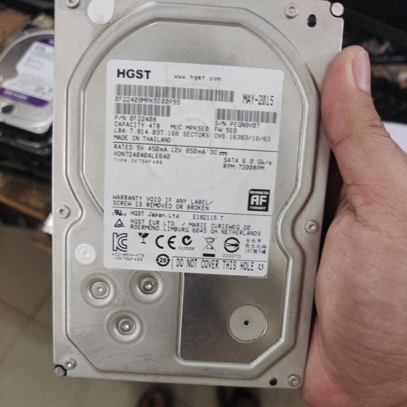 Jual hardisk PC hgst 4tb untuk PC dan cctv | Shopee Indonesia