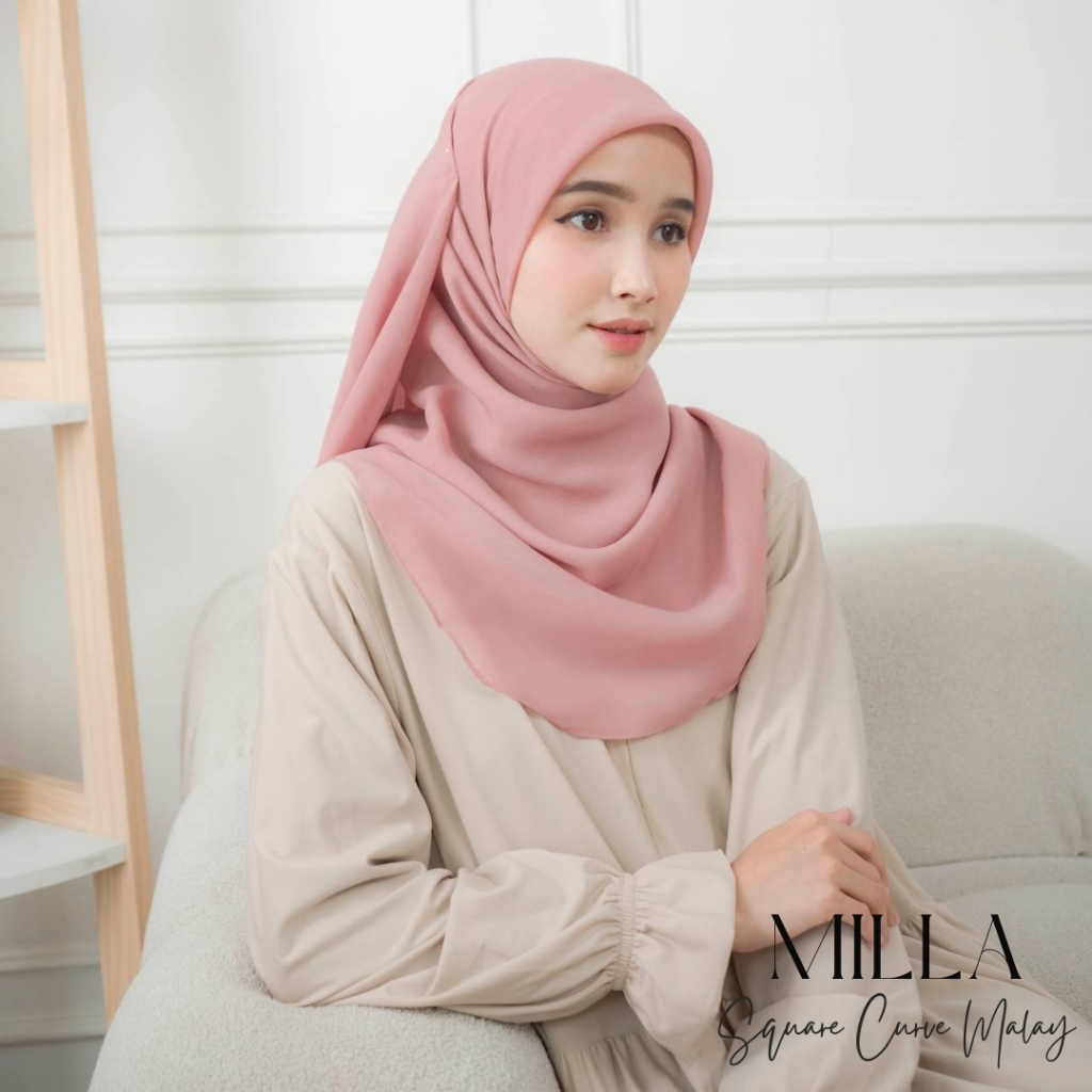 Jual SAFA - Milla Hijab Square Malay | Hijab Segi Empat Premium ...