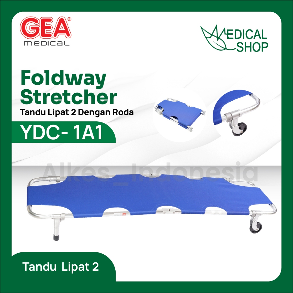 Jual GEA YDC -1A1 Tandu Lipat Plus Roda Folding Stretcher | Shopee ...