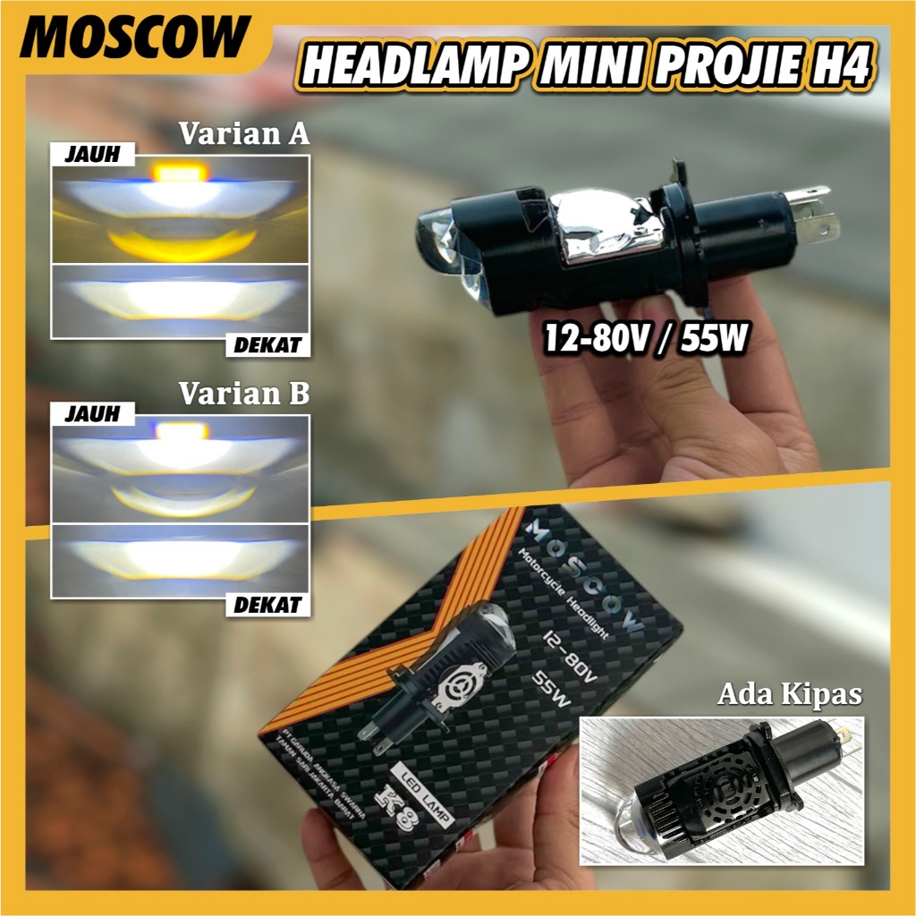 Jual Lampu Utama Mini Biled H4 Terbaru Flat Cut Off Laser High Beam 55 ...