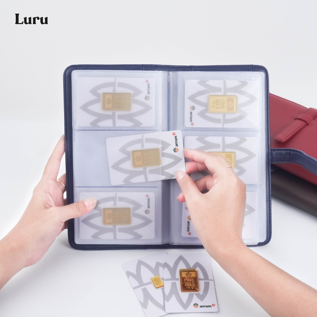 Jual Luru Dompet Emas Logam Mulia Antam Kartu Pria Wanita Card Wallet ...