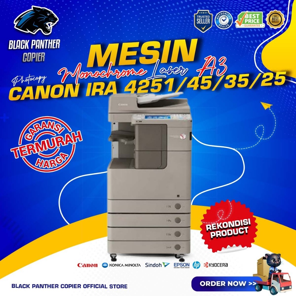 Jual MESIN FOTOCOPY CANON IR ADVANCE 4235/4245/4251 HITAM PUTIH A3 RECOND IMPORT | Shopee Indonesia
