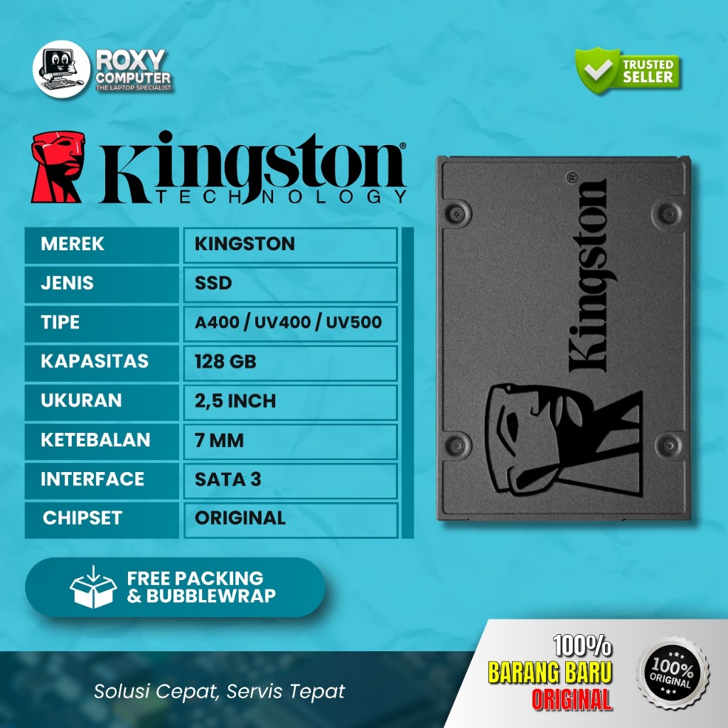 Jual SSD Solid Drive State Kingstone 128 GB | Shopee Indonesia