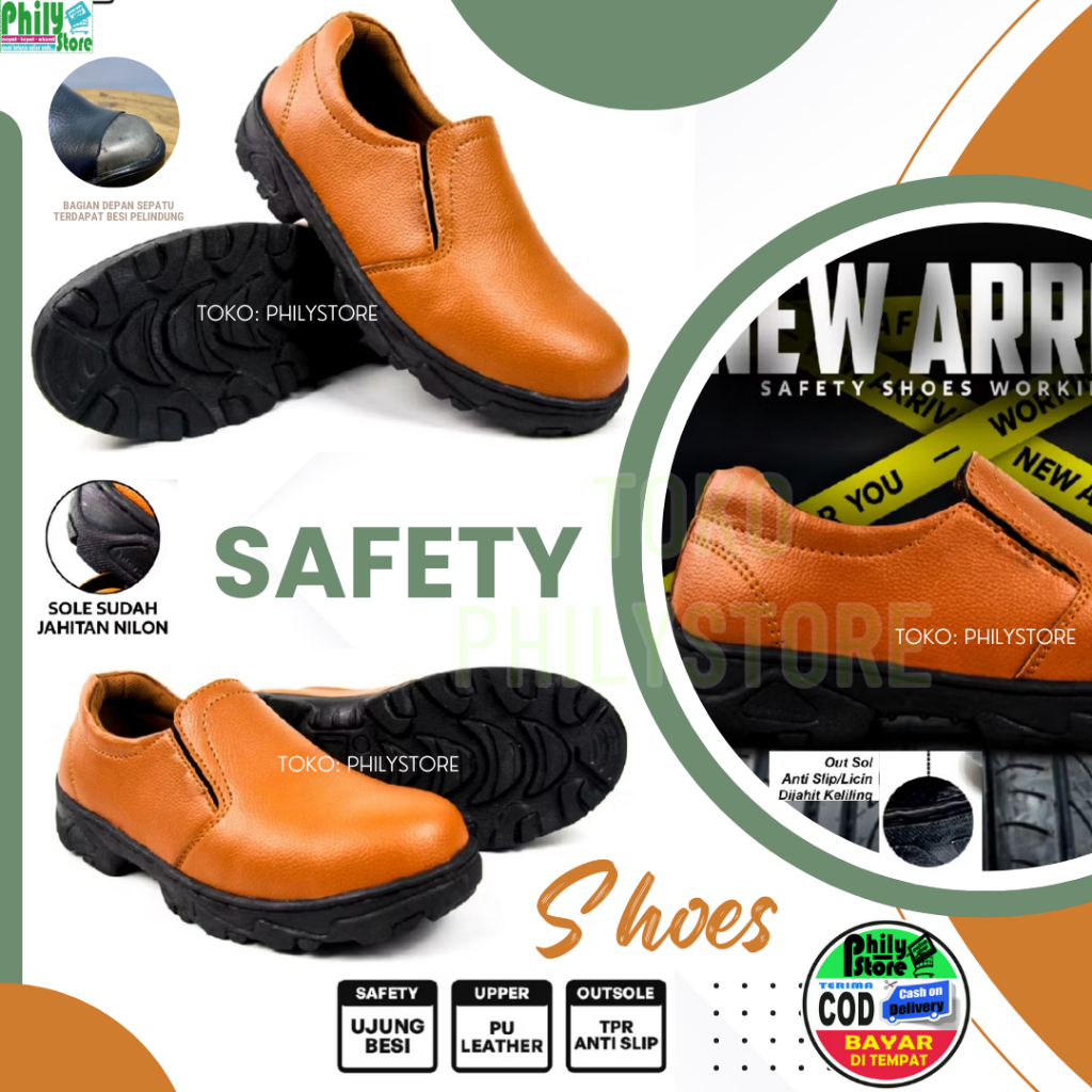 Jual Sepatu Safety Proyek Ujung Besi - Septy Boot - Septi Kerja ...