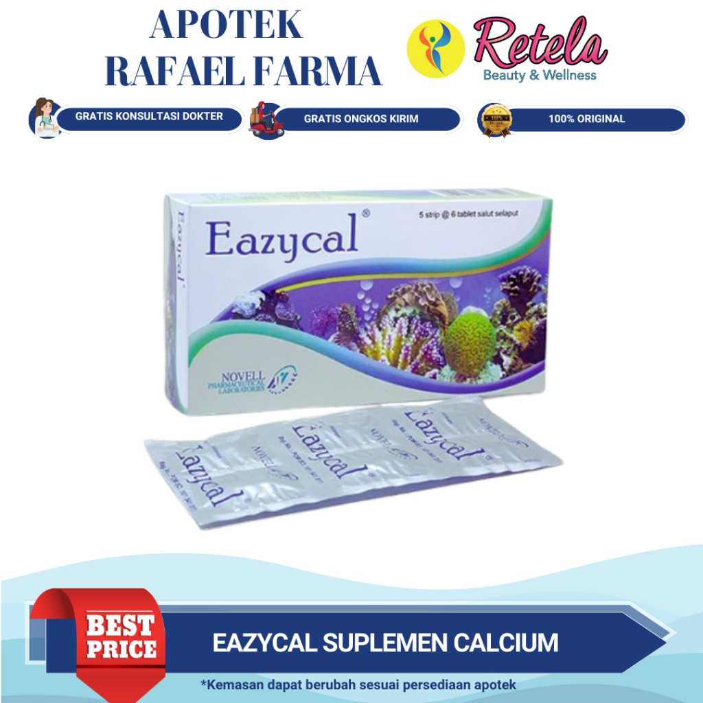 Jual EAZYCAL 1 BOX ISI 30 TABLET ORIGINAL | Shopee Indonesia