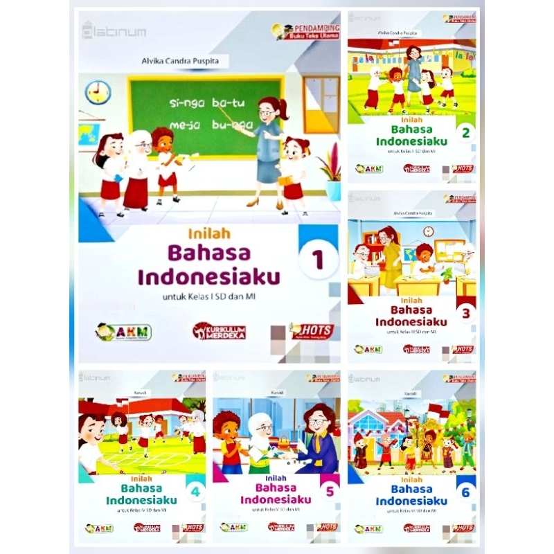 Jual Inilah Bahasa Indonesiaku untuk SD kelas 1-6 Kurikulum Merdeka revisi Platinum | Shopee ...