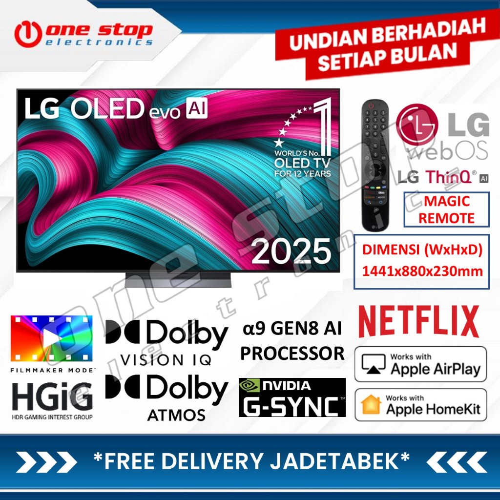 Jual LG OLED65C5 / OLED65C5PSA 4K UHD OLED evo AI C5 Smart TV 65 Inch ...