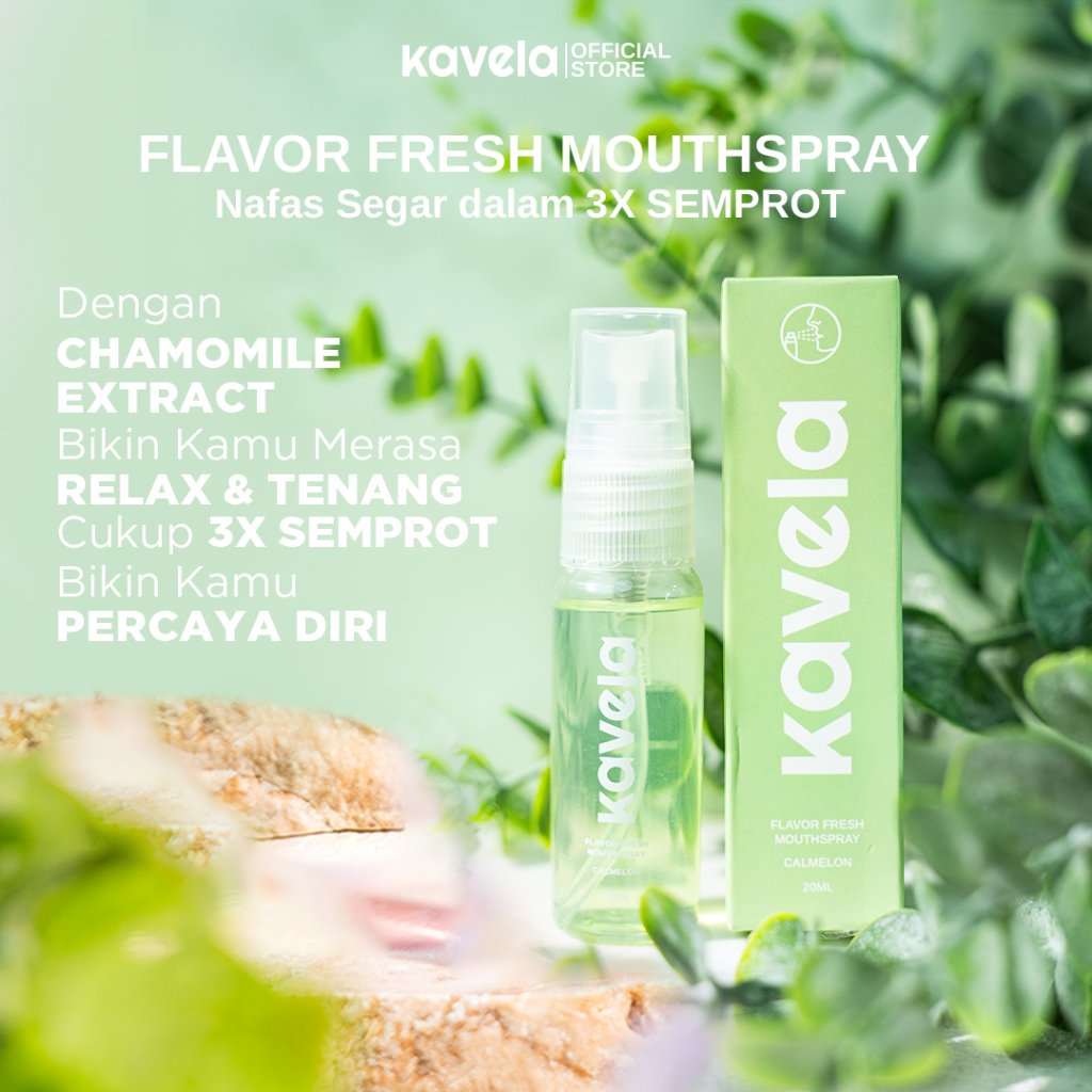 Jual KAVELA Flavor Fresh Calmelon Mouth Spray - Mouth Spray Mulut Fresh ...
