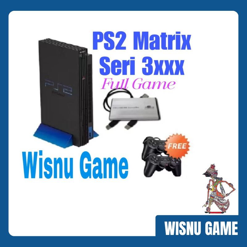 Jual Console PLAYSTATION 2 FAT SONY PS2 Fat MATRIX HDD 120GB 160GB isi ...