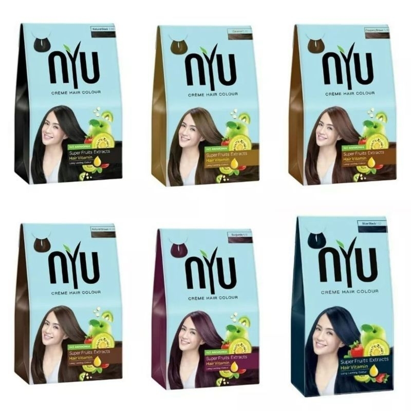 Jual NYU CREME HAIR COLOUR | PEWARNA RAMBUT | CAT RAMBUT TANPA AMONIA ...