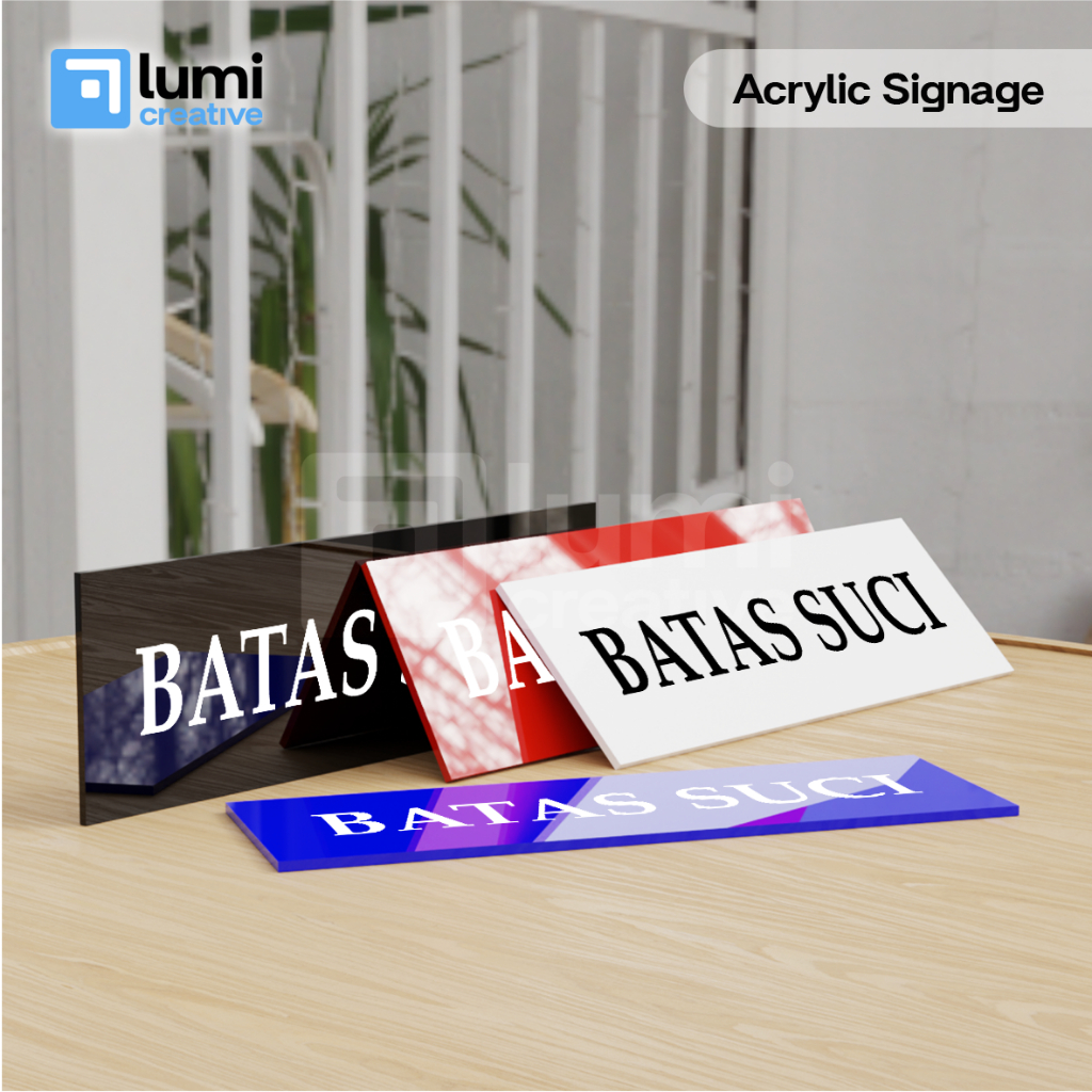Jual Acrylic Sign Custom Tulisan Akrilik Papan Tanda 30x10 cm / Papan ...