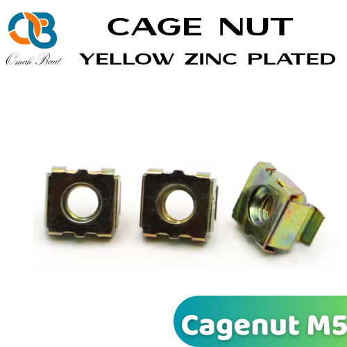 Jual M5 Cage Nut Mur Kandang Mur Rack Server M5 Kuning | Shopee Indonesia